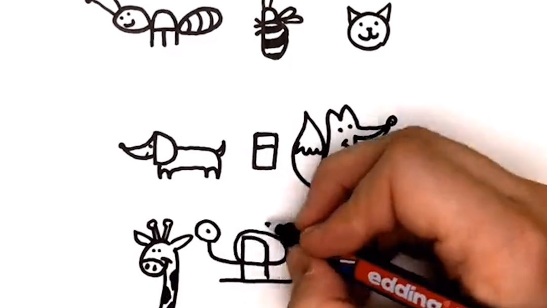动物简笔画,你们学会了吗