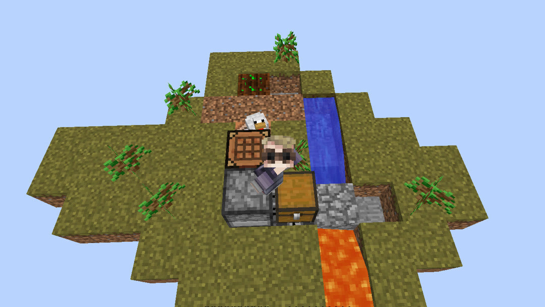 小天-我的世界空岛生存1 简易刷石机