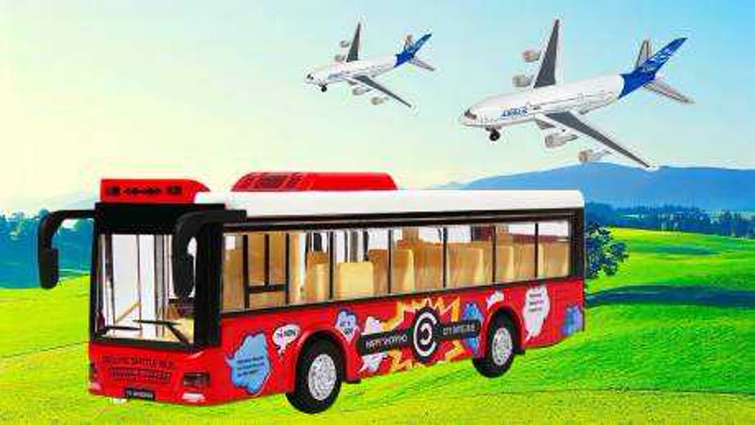 玩公交车拼图游戏,儿童趣味早教认识形状,宝宝幼儿益智启蒙动画