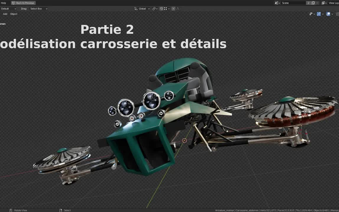 Blender中汽车建模