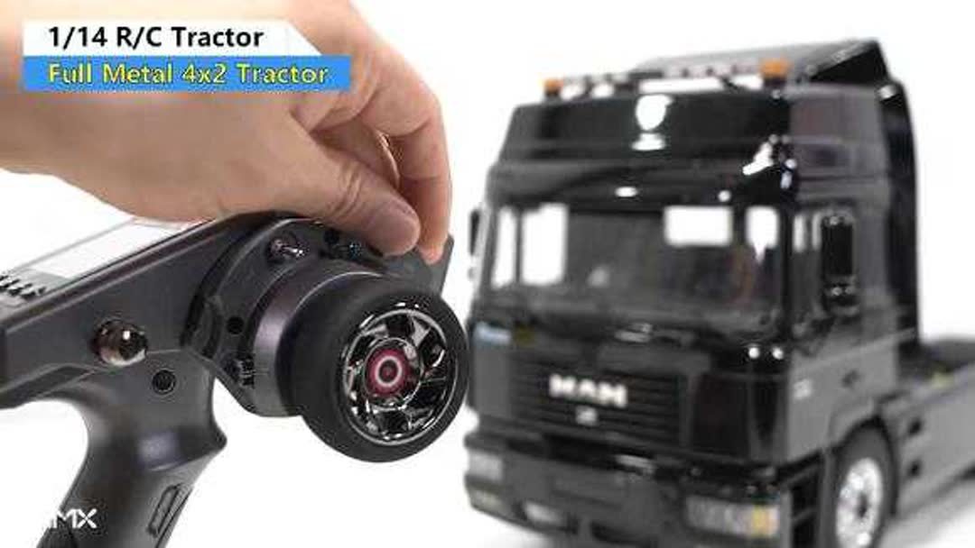 一台1/14比例的全金属车身4x2牵引车#仿真模型 #遥控模型