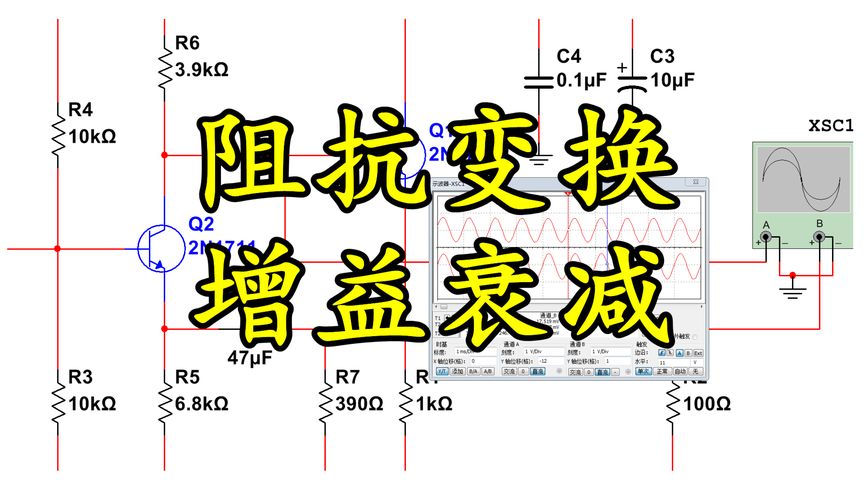 两种负载对比,阻抗变换之后,为何电压增益出现衰减