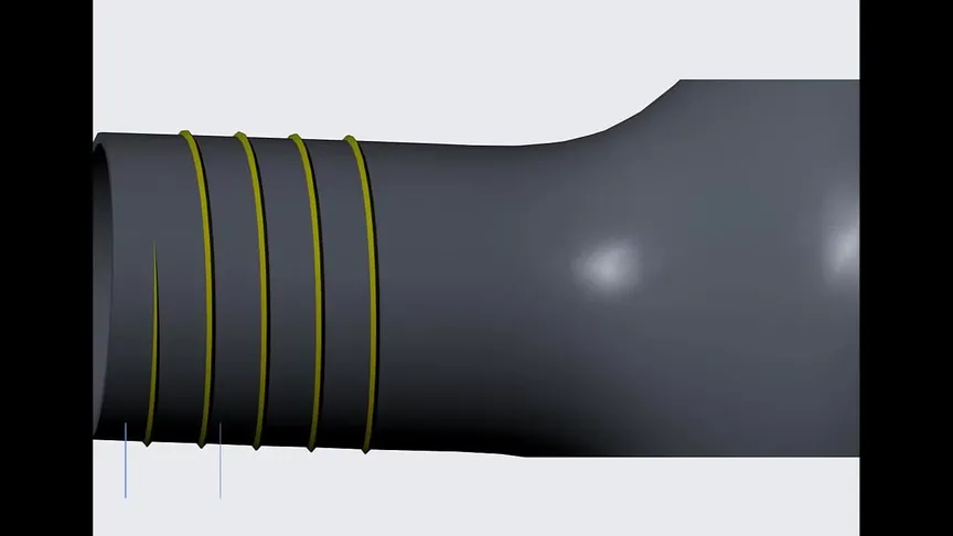 PTC Creo 螺纹扫描问题—瓶口螺纹收尾