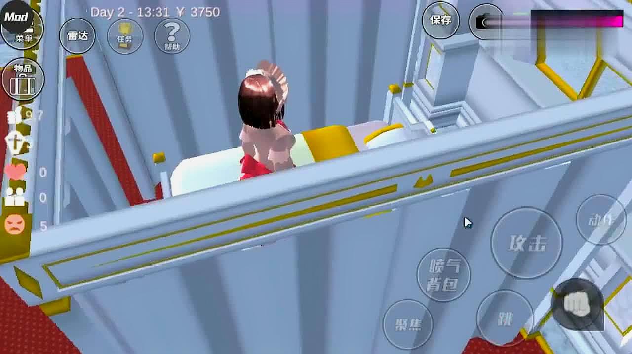 樱花校园模拟器红剑族倒在宫殿门口了,然后小夕就抱到床上睡觉