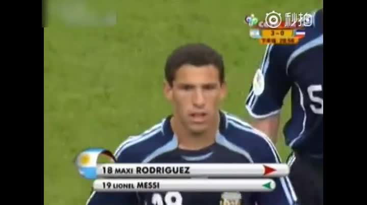 19岁的梅西,21岁的C罗 世界杯首秀
