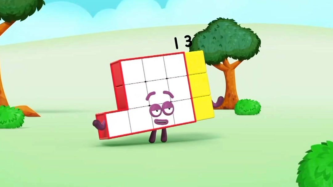 数字积木 动画游戏:数字13白日做梦 胡思乱想 太可爱了吧!