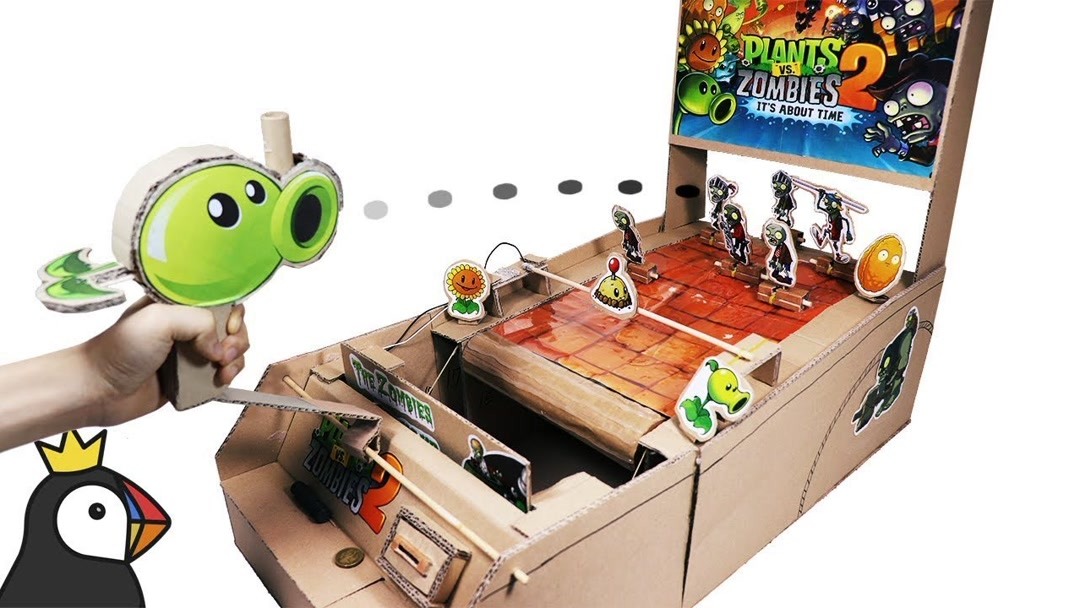 如何用纸板做植物大战僵尸游戏