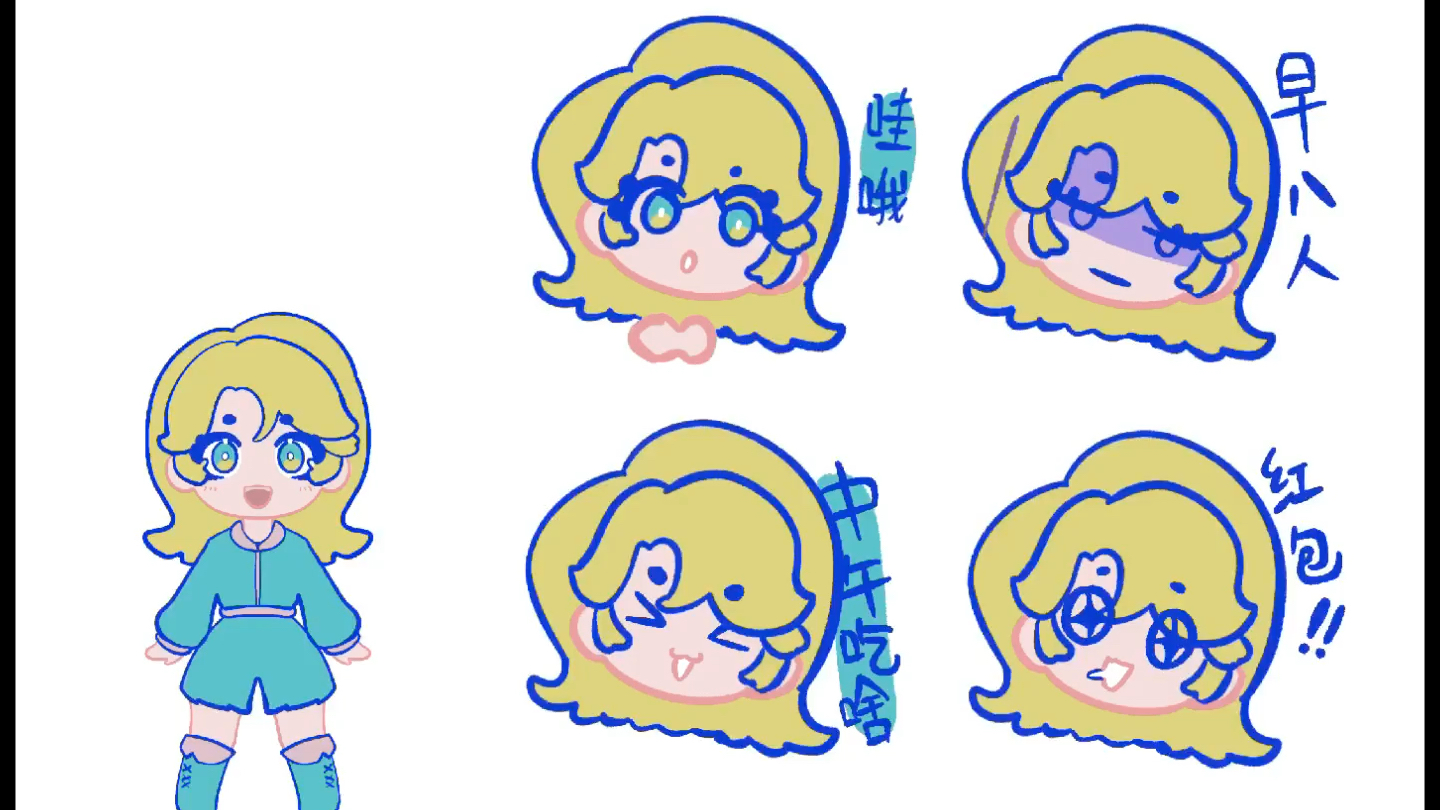 个人IP表情包设计作业【圈酱】