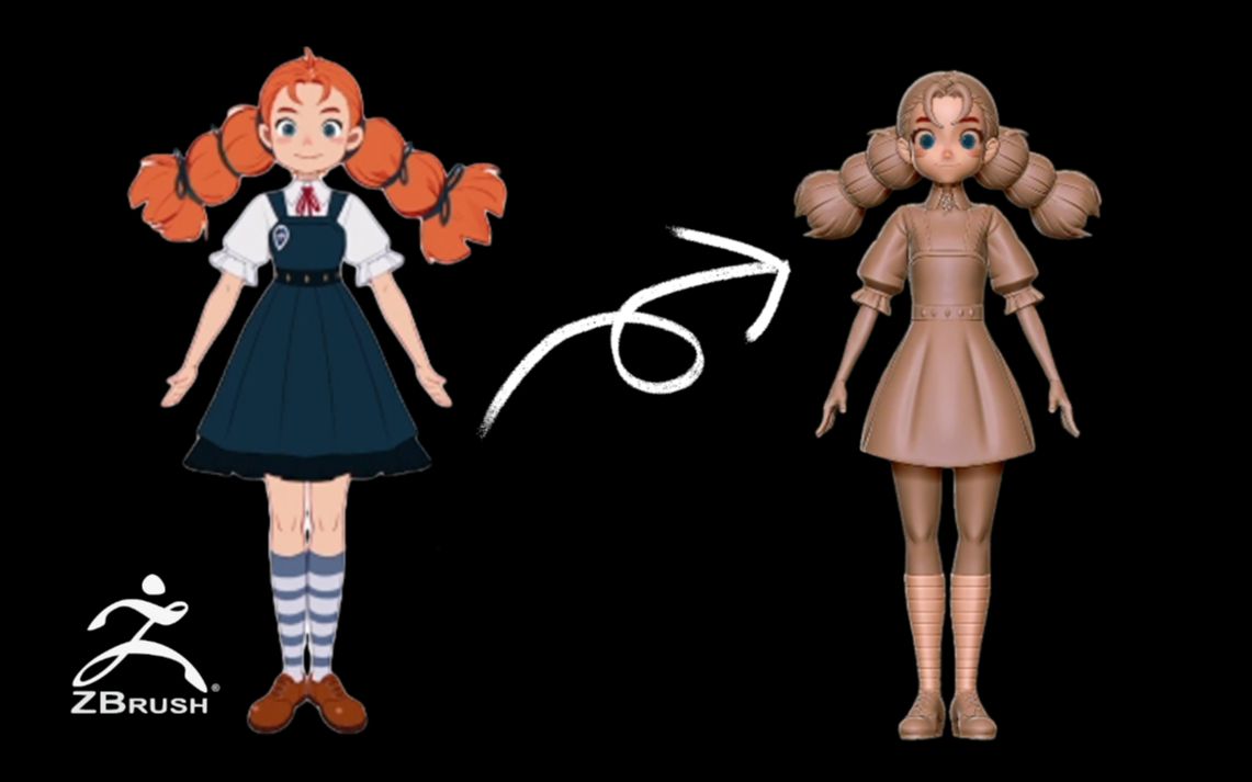 ZBrush建模,月薪2w建模师教你光速学会zbrush,从球开始角色建模全...