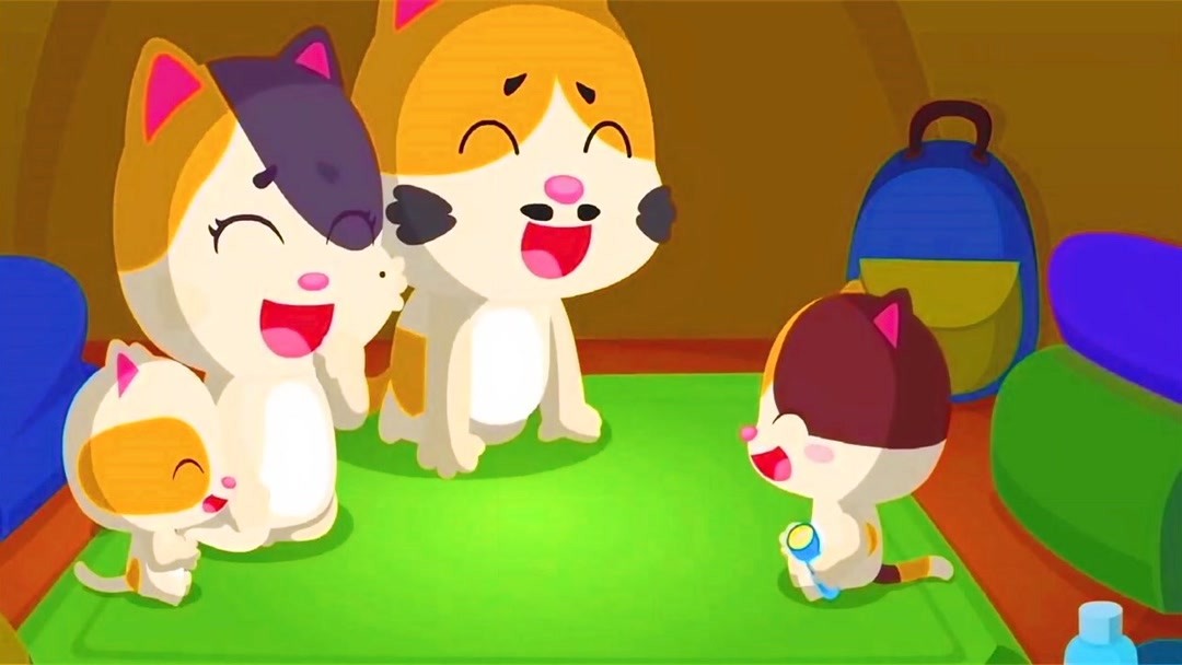 宝宝巴士动画第1季:蜜蜜做鬼脸吓到爸爸了!