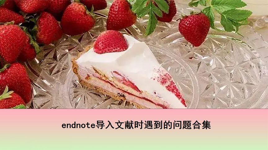 endnote导入文献时遇到的问题合集【转载】