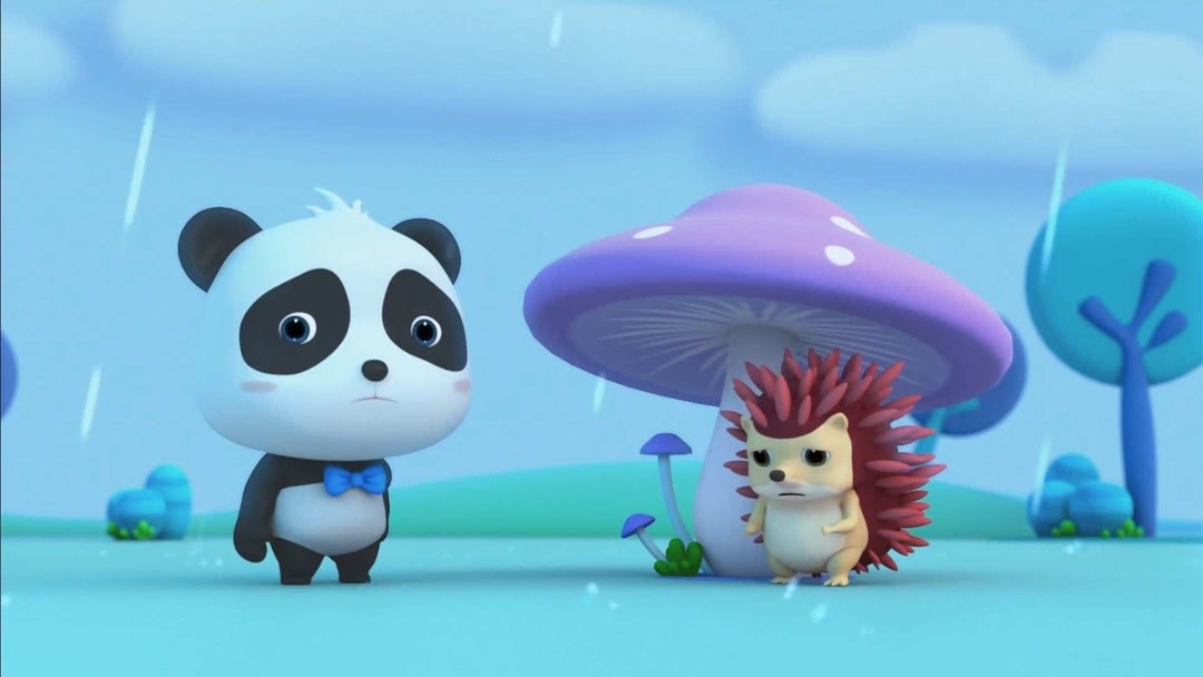 儿童启蒙儿歌童谣动画片 宝宝巴士《下雨天怎么办》