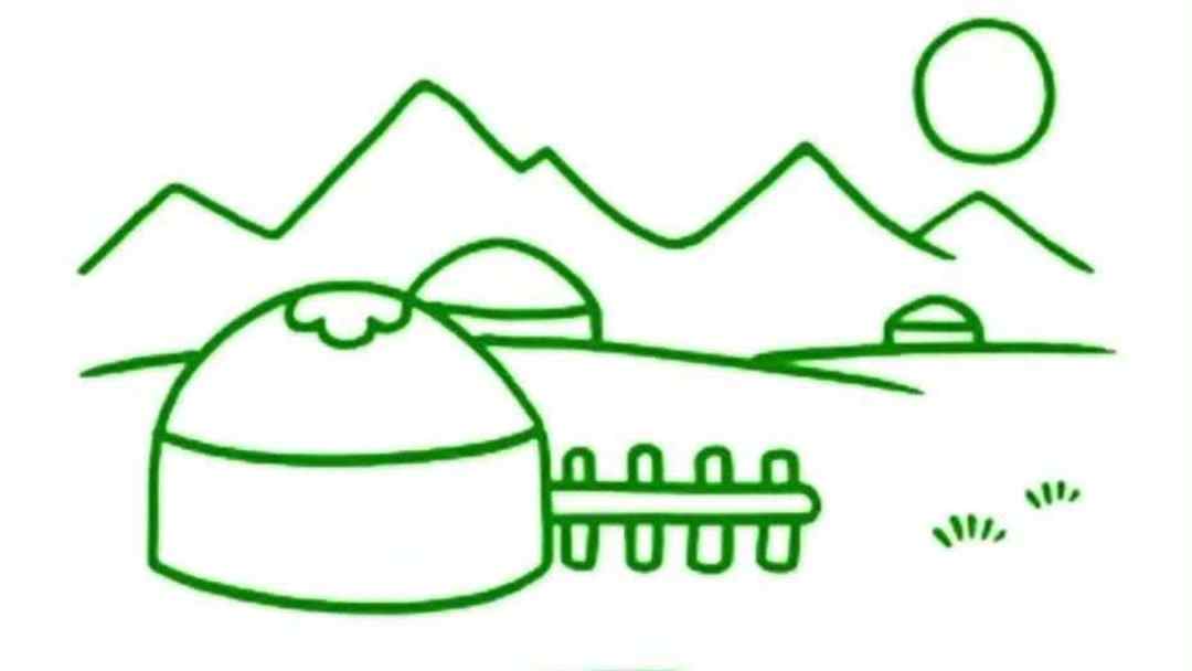 小马老师教大家画简笔画草原美景