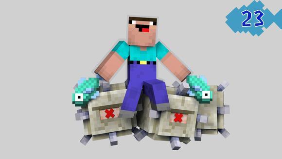 我的世界菜鸟生存日记23,攻略海底神殿,老王:给我带个礼物啊