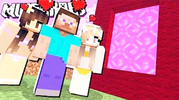 MC里的女神们为了保护我勇敢挑战异形军团 我的世界模组秀83