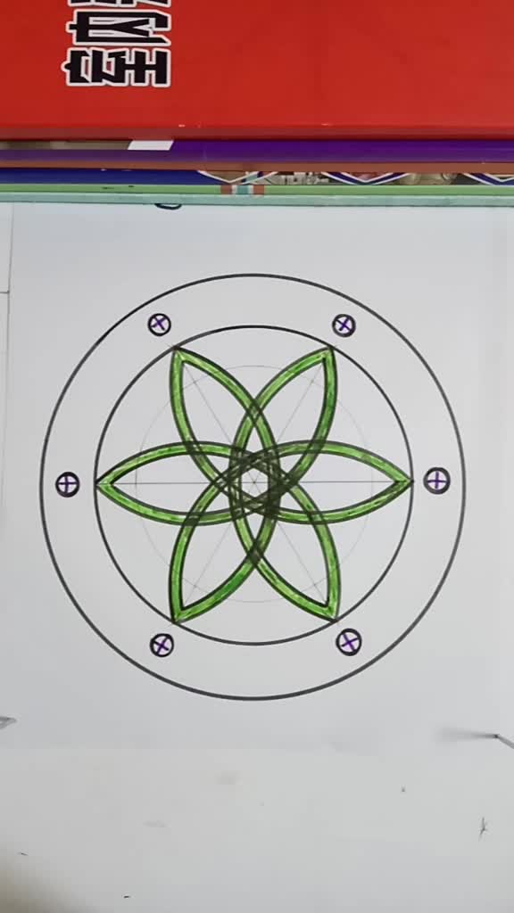 吊顶常用六莲花画法
