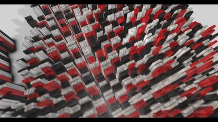 E3D制作三维立体文字LOGO动画片-AE模板