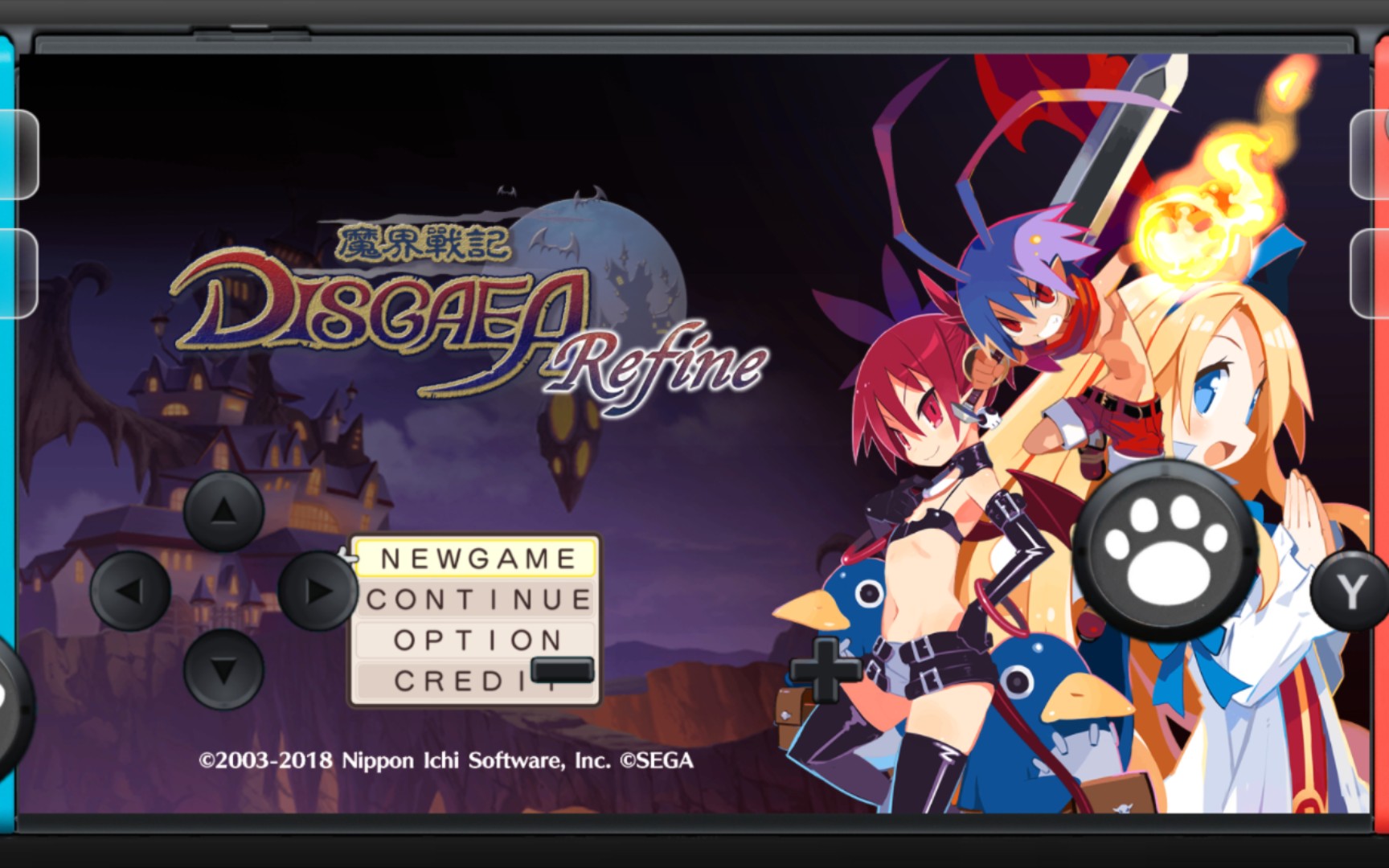 免费手机switch模拟器skyline玩NS《魔界战记1 Refine 中文版》手机...