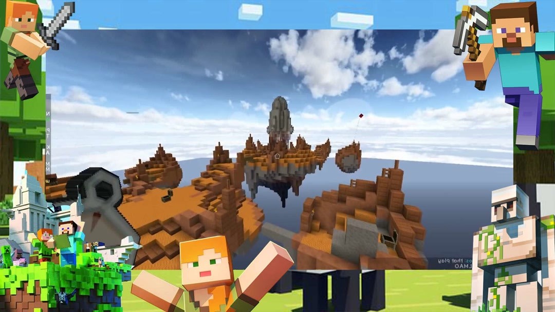 我的世界:来,空中堡垒了解一下,花了我一天的时间呢!