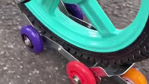 自从有了这个拖车神器,不怕电动车半路没气爆胎了,上街还能骑