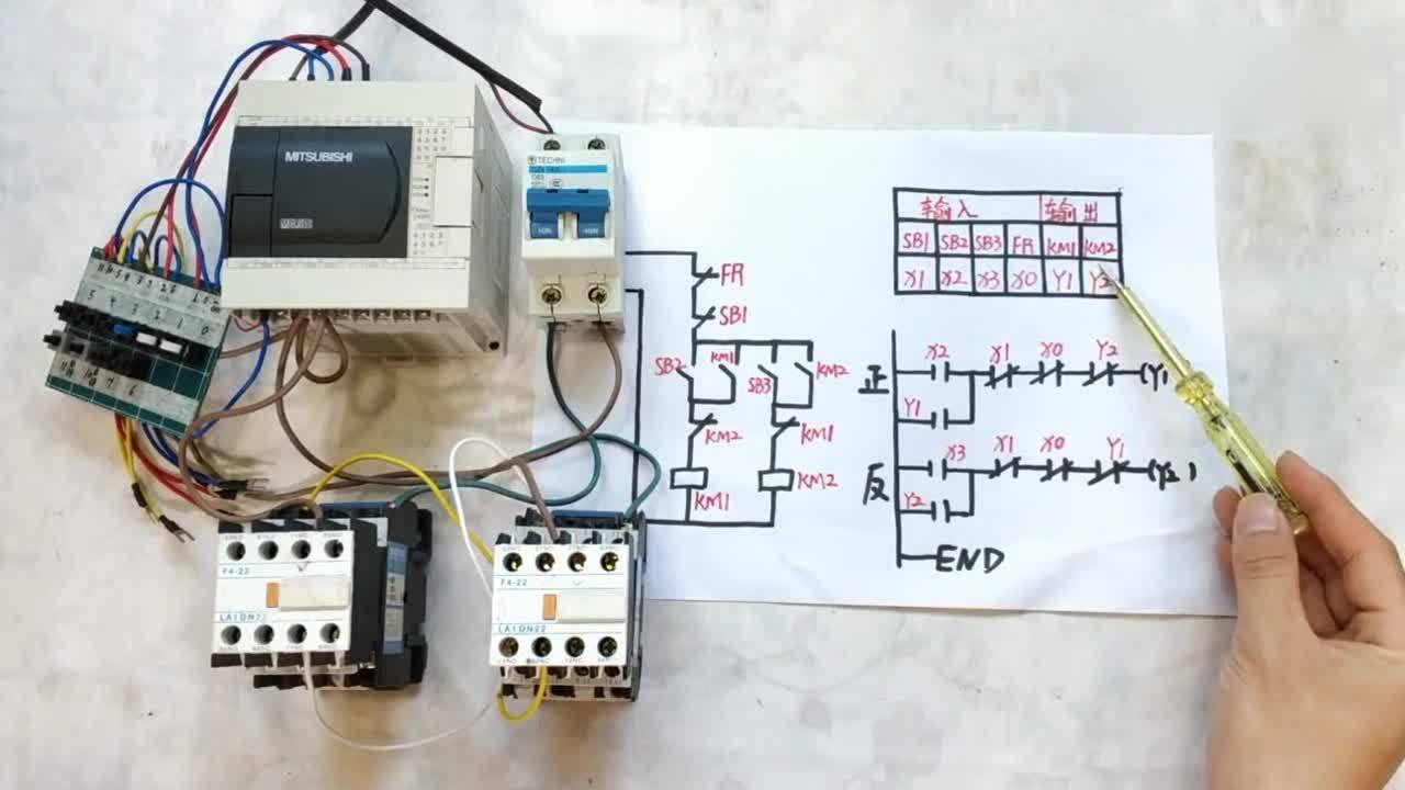 PLC梯形图自锁和互锁
