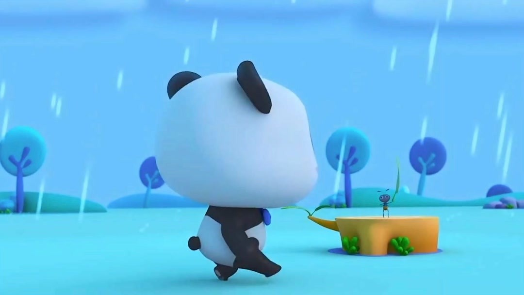 下雨天记得避雨哦,3D儿童卡通动画,宝宝巴士