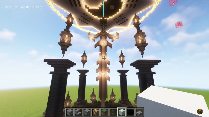 【晓洛】我的世界1.18.1古风建筑仙侠广场教程