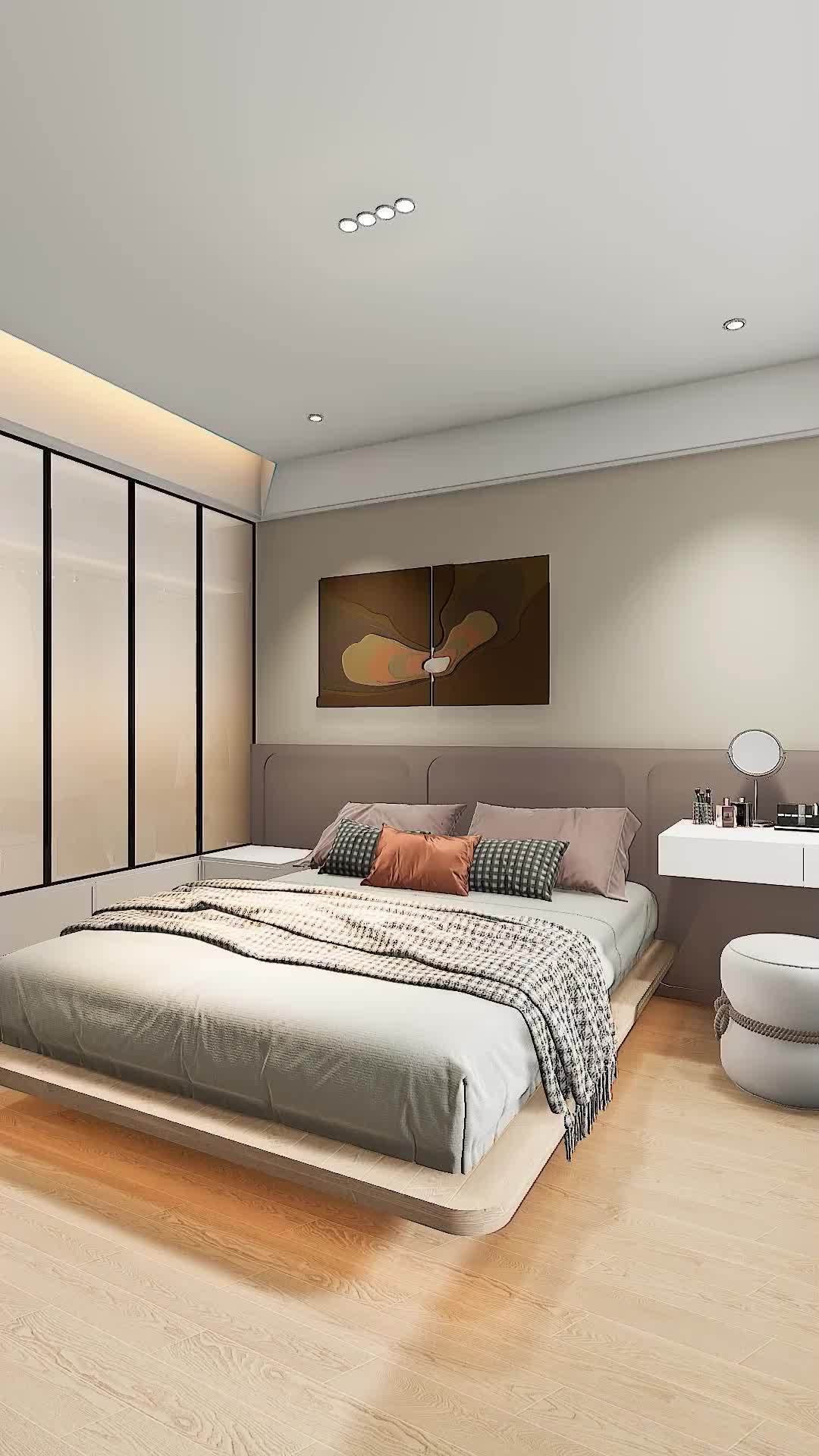 宽敞实用又显大的卧室设计,功能性大大增加