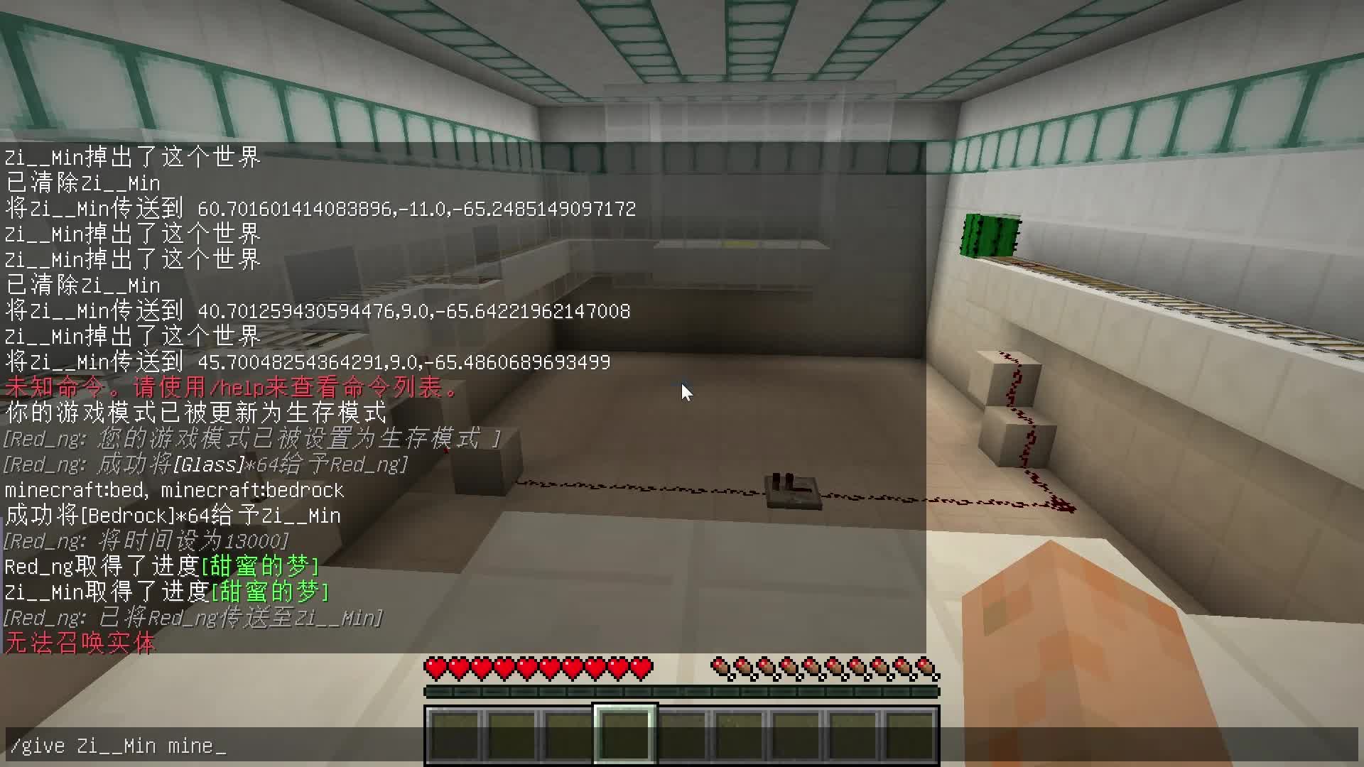 我的世界 籽岷的112双人解谜 Cheats 指令解谜