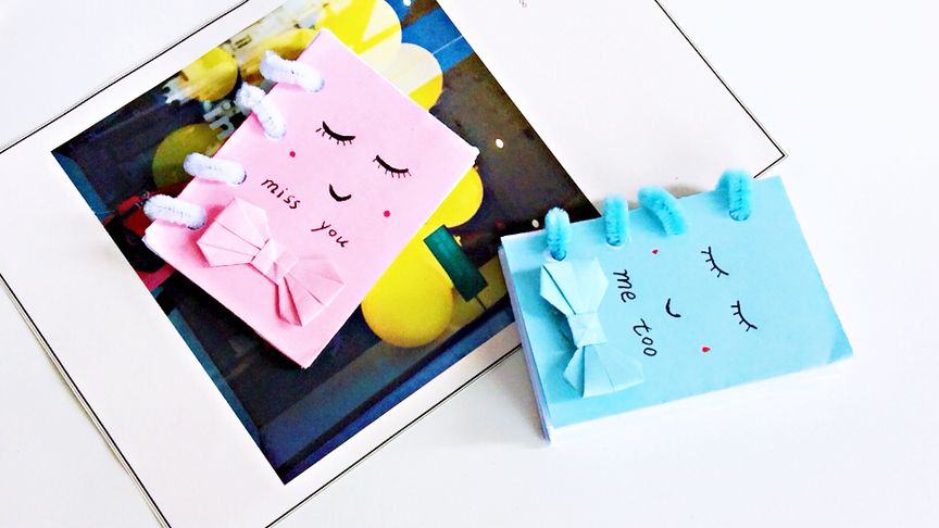 开学了,1分钟做个可爱的迷你小本子,随身带真的很方便,太棒了