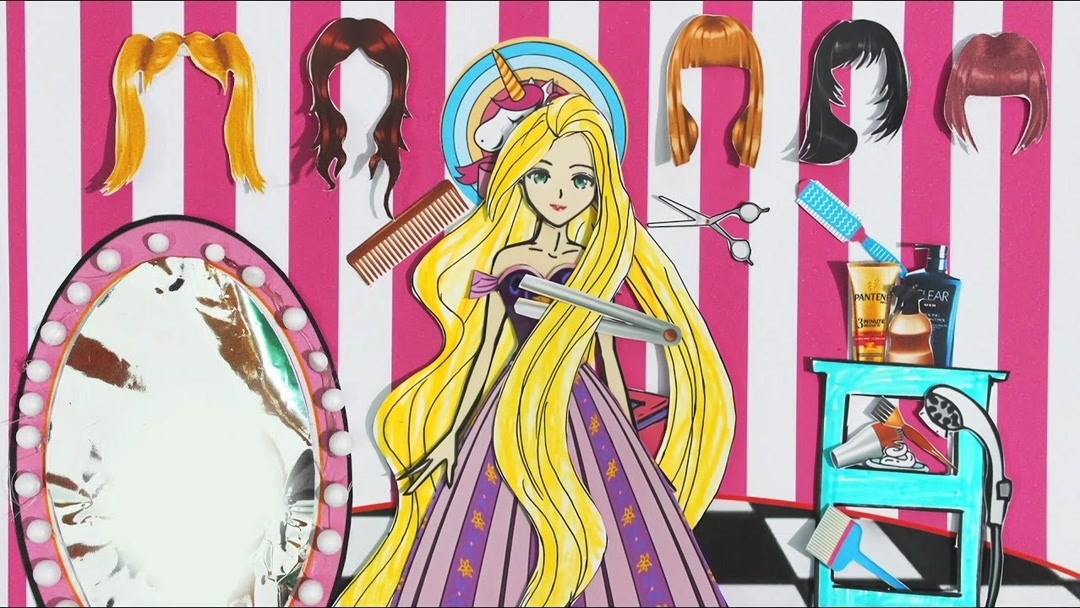 儿童趣味动画 没了长发的长发公主是什么样的?你会喜欢吗?