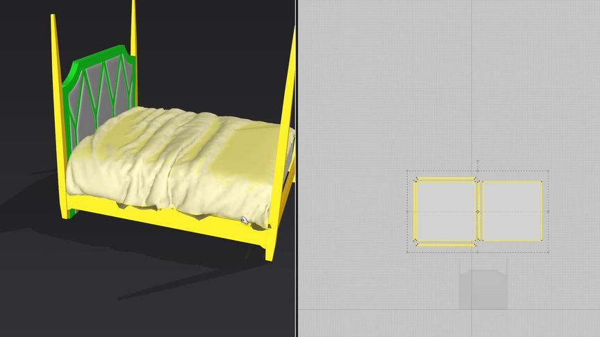 3DMAX床的建模技巧及思路,工资翻倍不是梦