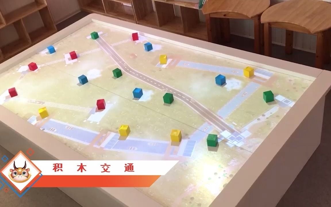 2、益智AR积木交通投影互动