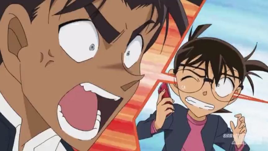 名侦探柯南:柯南身份曝光,服部很困扰,被记者追着跑