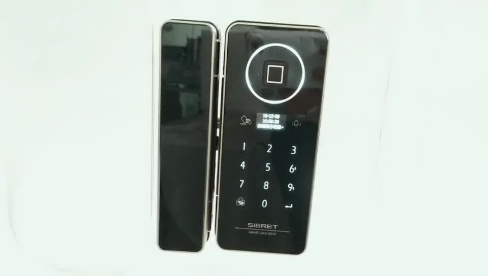 全自动玻璃门锁细节展示-视频!