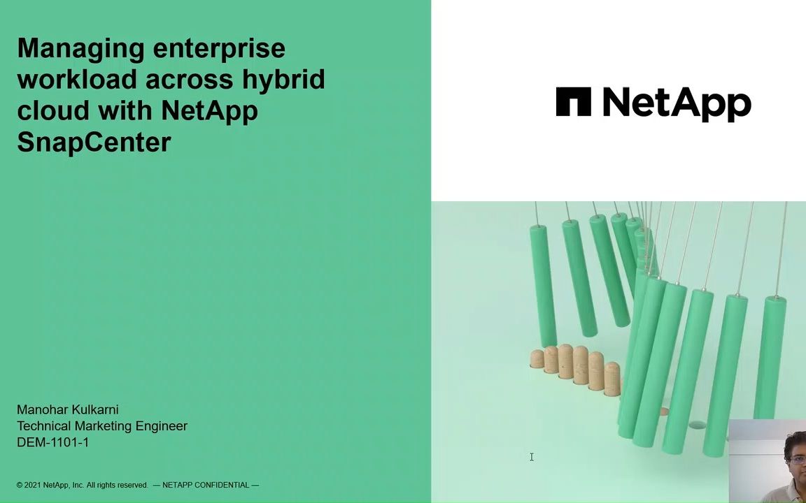 Manage Hybrid-cloud Enterprise Workloads with NetApp SnapCenter
