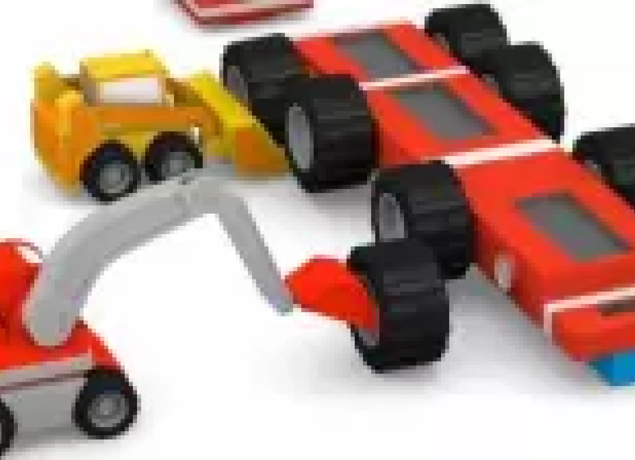 ...表演大全 挖土机 推土机 搅拌车 汽车总动员动画片中文版 装载卡车4