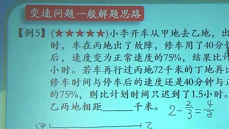 六年级数学:行程方法技巧总结-图解法5多人行程、变速问题等等