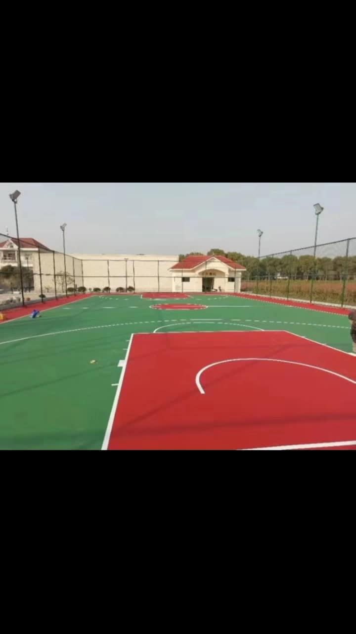 室外丙烯酸硅puEPDM颗粒球场材料厂家直销#体育设施工程