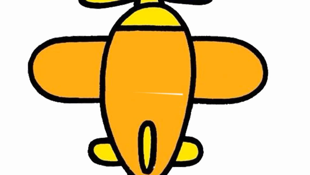 简单好看的卡通小飞机简笔画,儿童简笔画涂鸦