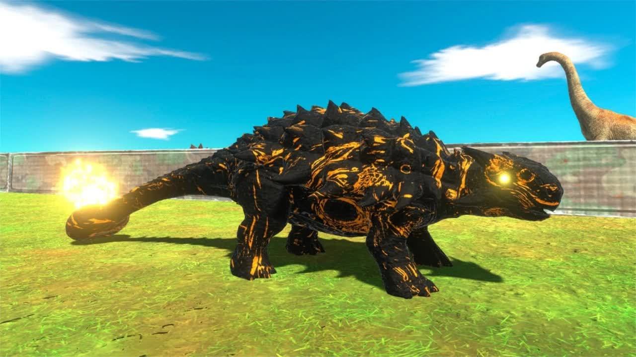 动物战争模拟器:多少头甲龙能打败霸王龙,三头五头还是十头呢