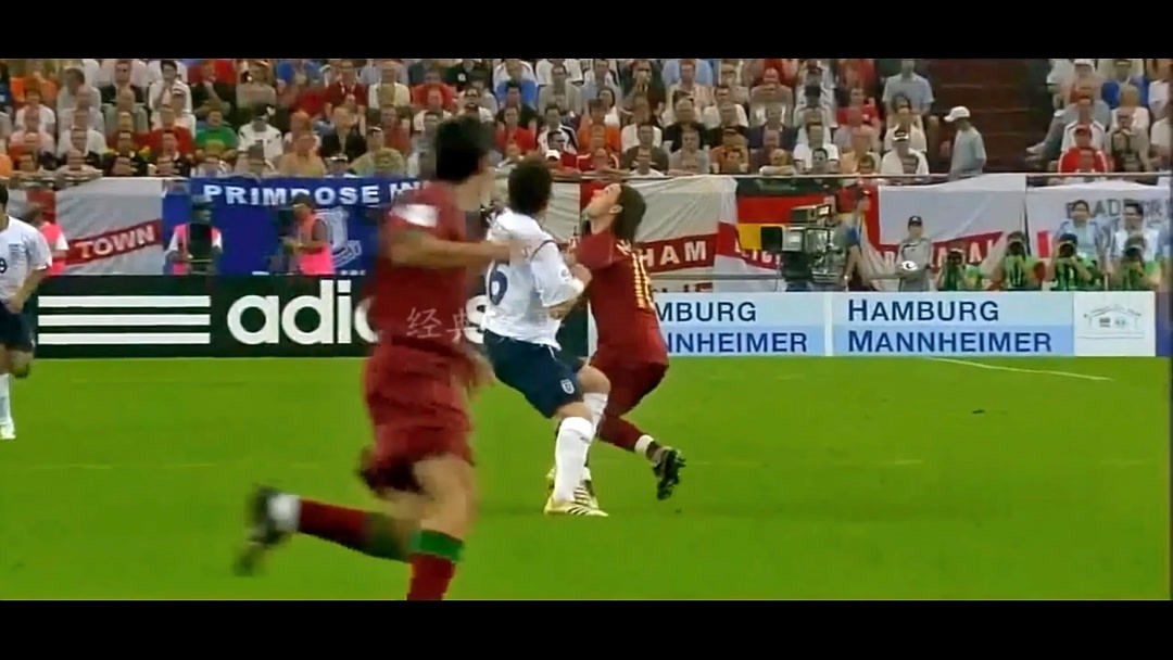 重温世界杯淘汰赛,C罗大战鲁尼贝克汉姆,葡萄牙点杀英格兰