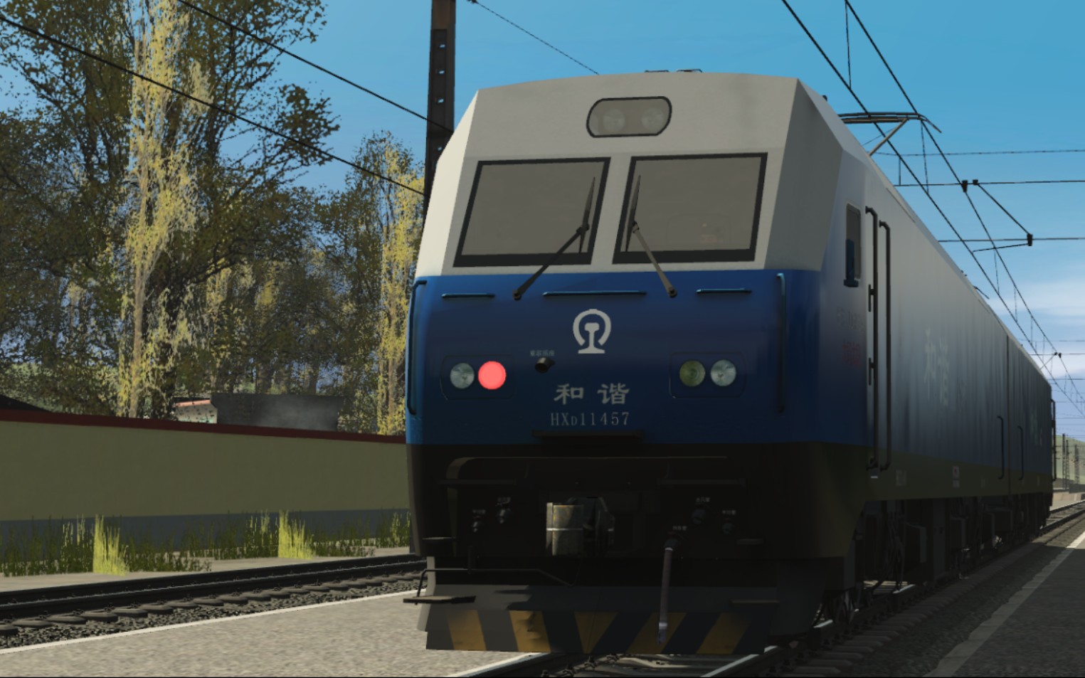 【实况模拟列车2019】随便展示下新改的HXD1蓝精灵