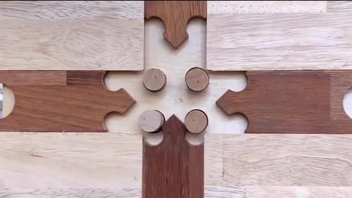 简单木艺锁紧结构,设计真巧妙