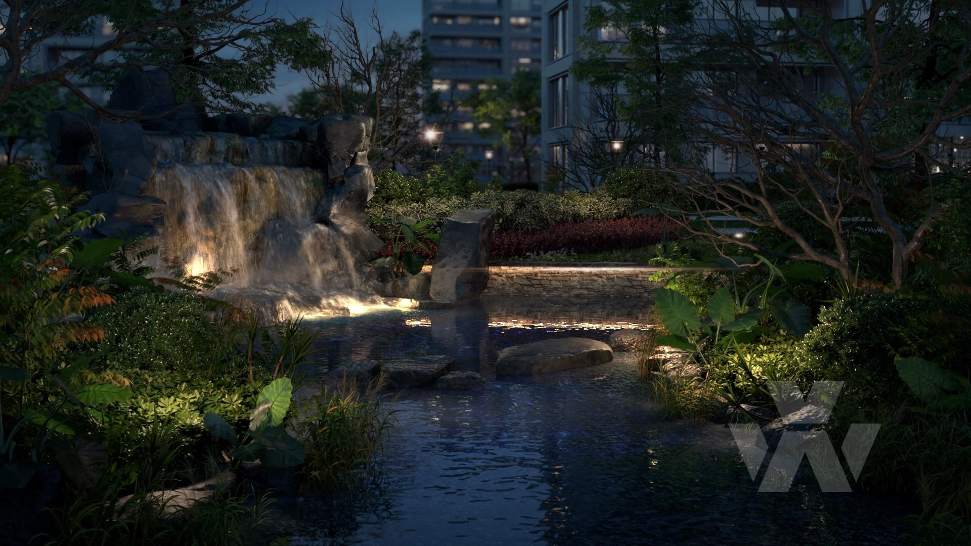 3dmax建筑动画小区楼盘镜头01