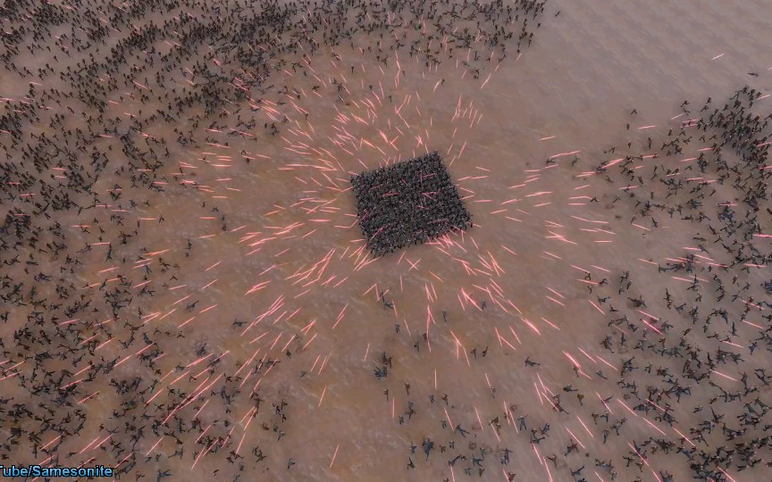 【史诗战争模拟器】300个帝国冲锋队VS45000个僵尸《高清画质1080...