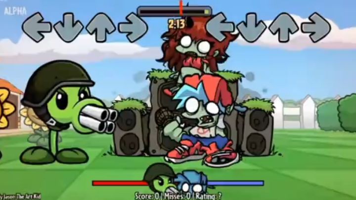 周五夜放克∶Pvz模组,机枪射手VS bf填词