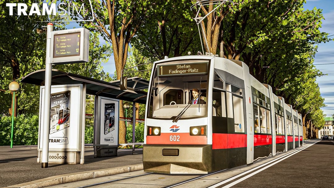 有轨电车模拟 #7:穿过市中心 驾驶ULF型晚点四分半到达终点 | Tram...