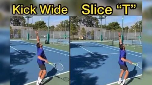 Kick外角、Slice内角慢动作对比,抛球一样,区别是什么