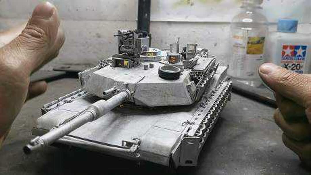 军事模型之你们没见过的M1A2雪地涂装,全网应该仅此一辆!